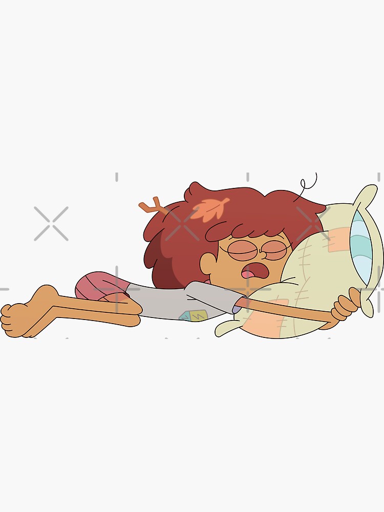 "Sleeping Anne | Amphibia" Sticker for Sale by artnchfck | Redbubble