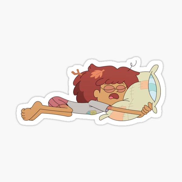 "Sleeping Anne | Amphibia" Sticker for Sale by artnchfck | Redbubble
