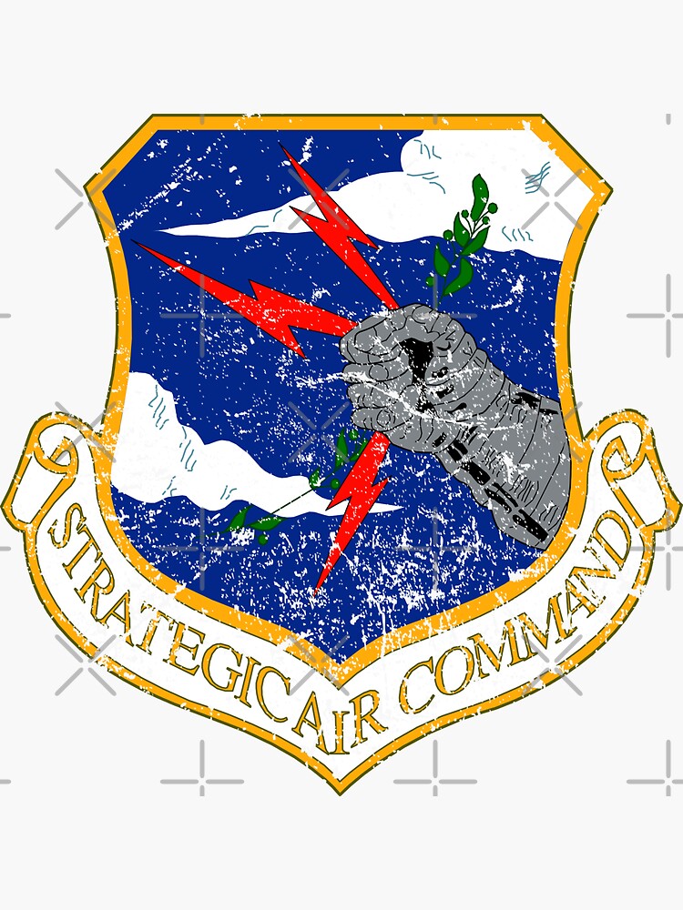 "Strategic Air Command - Small Color Logo" Sticker for Sale by wykd-designs | Redbubble