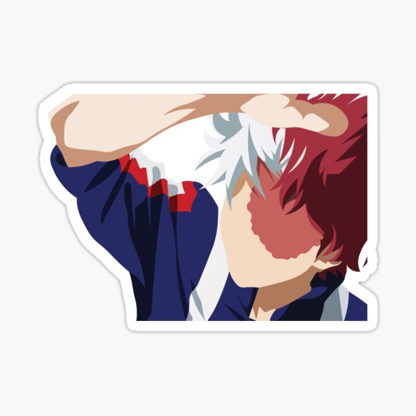 "Shoto Todoroki" Sticker for Sale by drwngarts | Redbubble