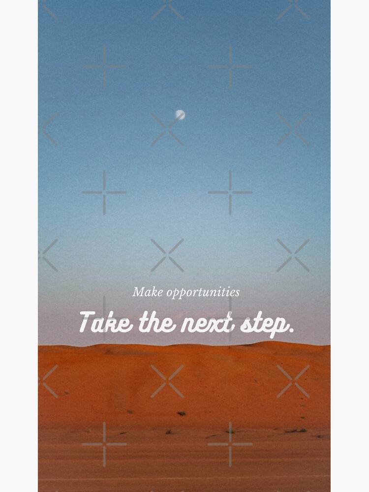 "TAKE THE NEXT STEP" Sticker for Sale by MashionDesign | Redbubble