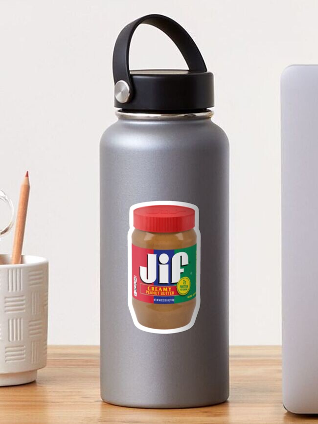 "Jif Peanut Butter Jar Classic" Sticker for Sale by andreshope | Redbubble
