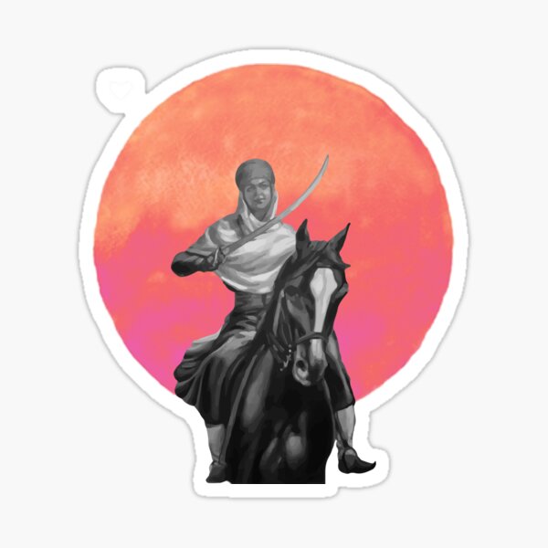 "Mai Bhago - Female Sikh Warrior" Sticker for Sale by ImmortalDaggers ...