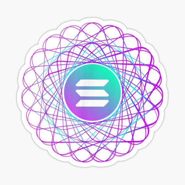"Solana SOL Blockchain Cryptocurrency Bullrun Solana SOL" Sticker by ...