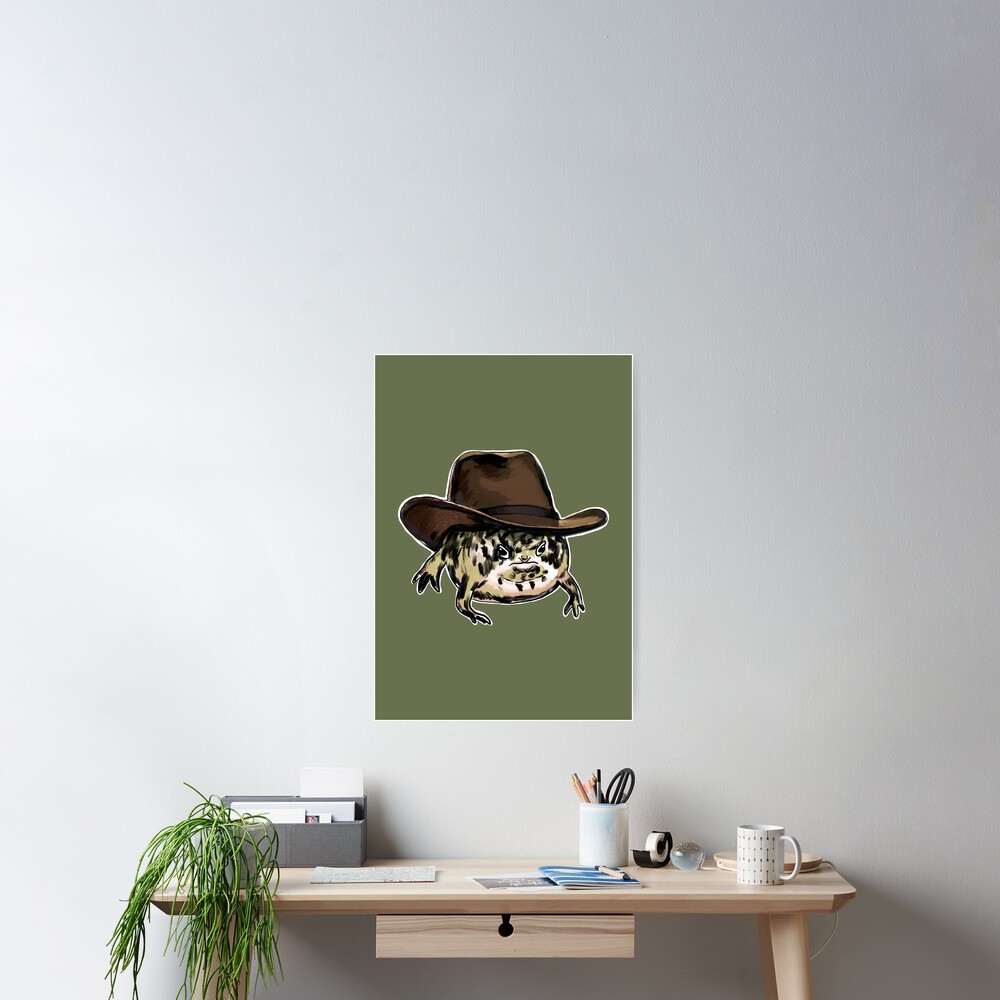 "Funny Desert Rain Frog Howdy Meme" Poster for Sale by okpinsArtDesign ...