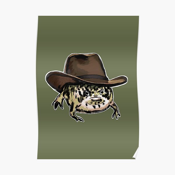 "Funny Desert Rain Frog Howdy Meme" Poster for Sale by okpinsArtDesign ...