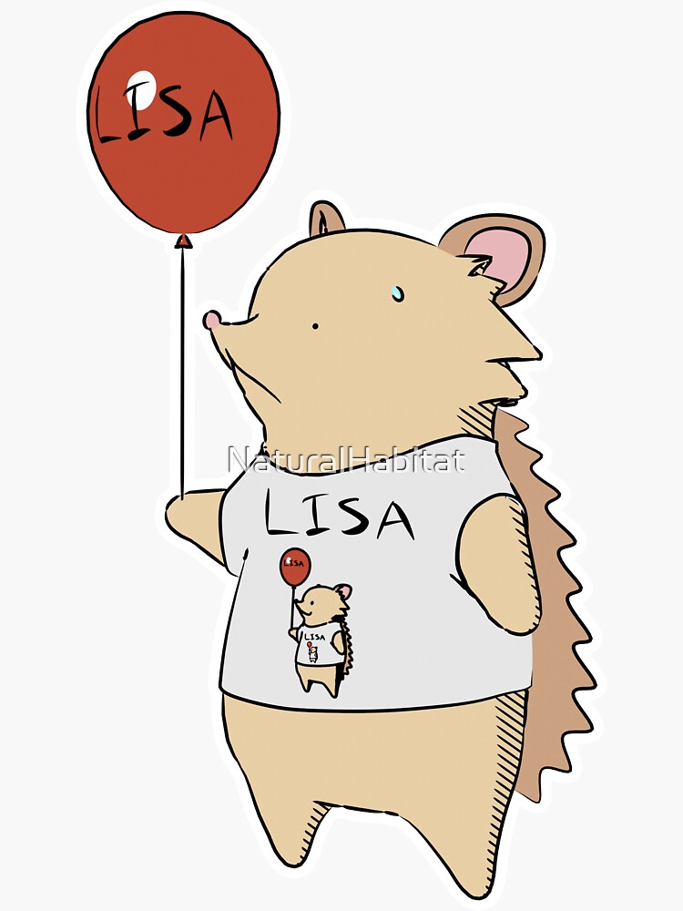"Lisa " Sticker for Sale by NaturalHabitat | Redbubble