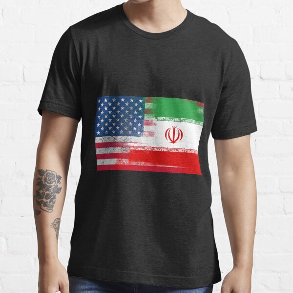 "Half Iranian Half American 100% Iran Flag Shirt" T-shirt for Sale by ...