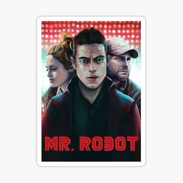 "mr robot" Sticker by ambersadie | Redbubble