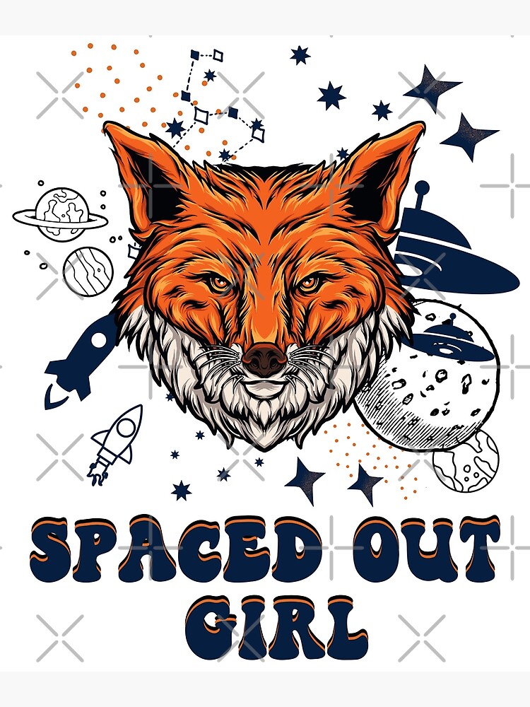 "Spaced Out Girl" Poster for Sale by dr-tars | Redbubble