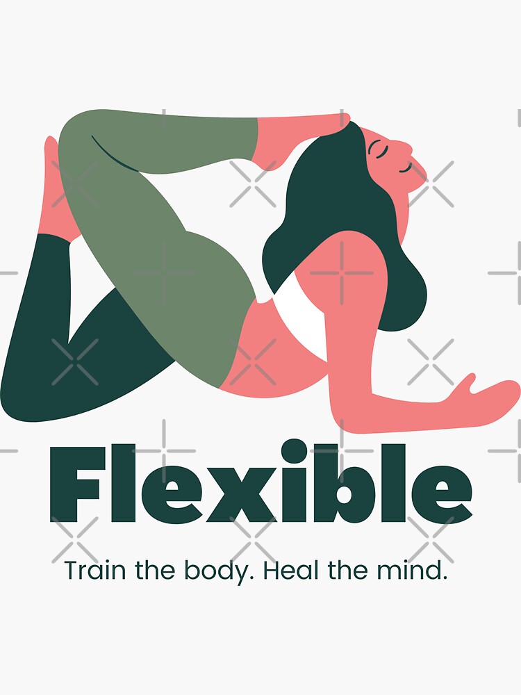 "FLEXIBLE" Sticker for Sale by Hernandez1609 | Redbubble