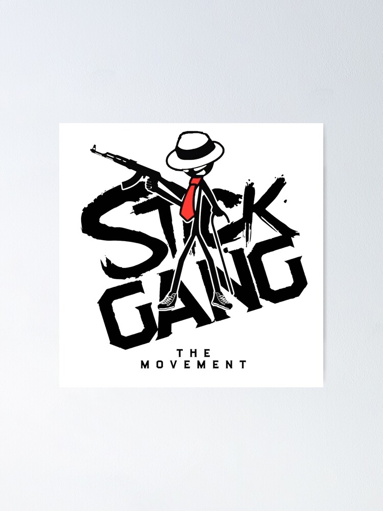 "Big Stickman logo" Poster for Sale by stickgangdotcom | Redbubble