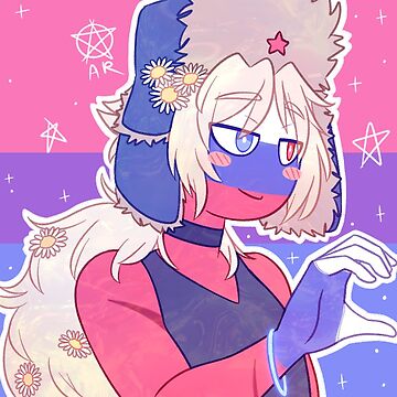 "Countryhumans badge - Russia (bisexual)" Sticker by Arrietty-Rune ...