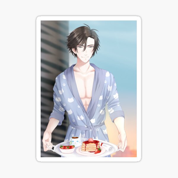 "Jumin's Strawberry Pancakes" Sticker for Sale by rianemone | Redbubble