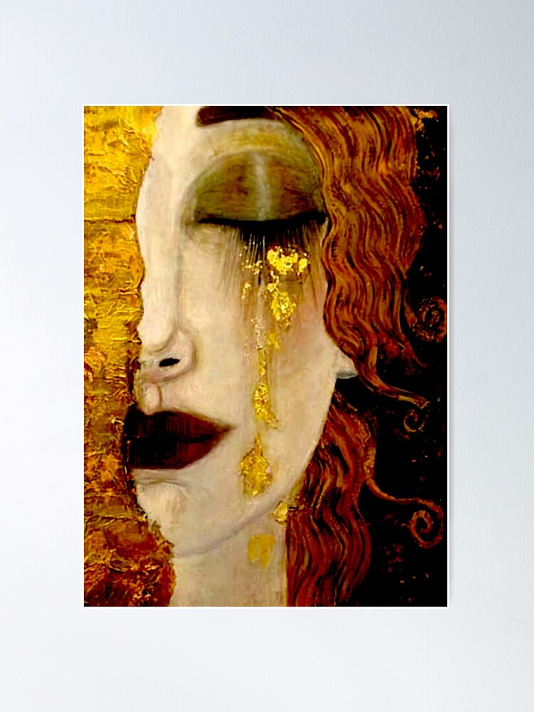 "Klimt Golden Tears" Poster for Sale by Carol Dietz | Redbubble