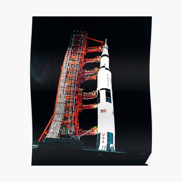 "Rocket Saturn V History" Poster by FindYouByZ | Redbubble