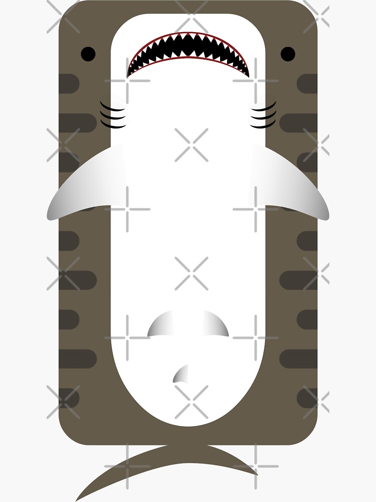 "Deeeep.io Tiger Shark" Sticker for Sale by Bettaimbellis | Redbubble