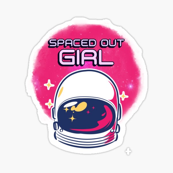 "Spaced Out Girl" Sticker for Sale by dr-tars | Redbubble