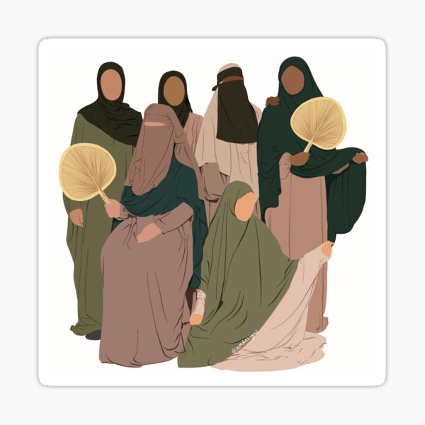 "Slaying hijabis in they beautiful abayas" Sticker for Sale by ...