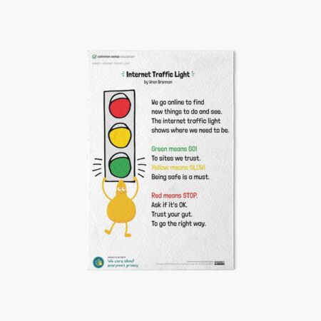 ""Internet Traffic Light" Poem Poster" Art Board Print for Sale by ...