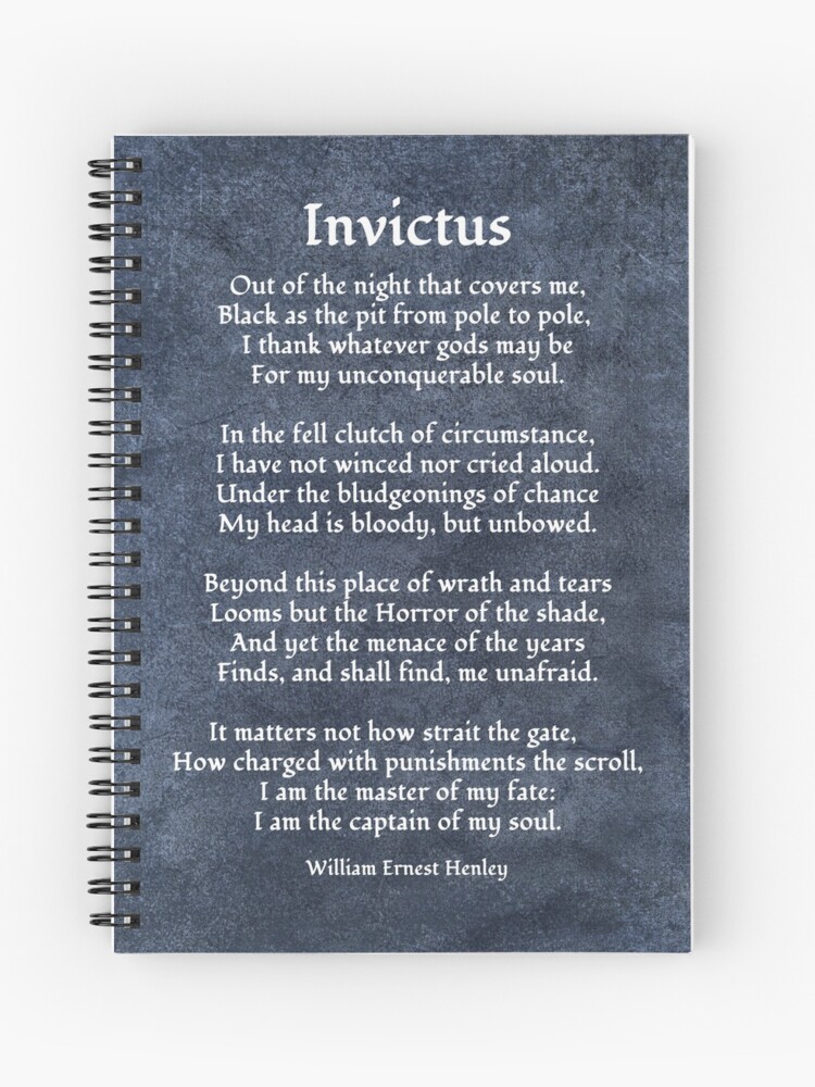 Invictus William Ernest Henley Invictus By William Ernest Henley Print