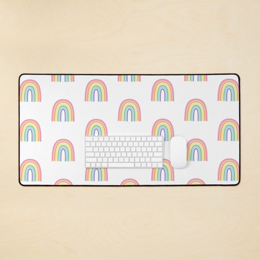 "Rainbow Pastel Kawaii Cute Aesthetic Boho" Art Board Print for Sale by ...