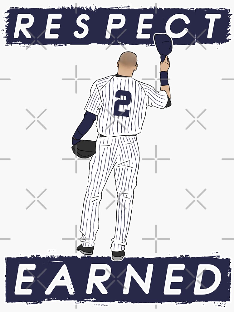 "Derek Jeter Hall Of Fame Respect Earned" Sticker for Sale by ...