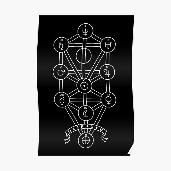 "Qliphoth minimal and esoteric design for poster and shirts" Poster for ...