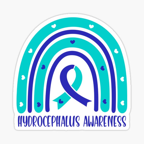 "Hydrocephalus rainbow - hydrocephalus awareness " Sticker for Sale by ...