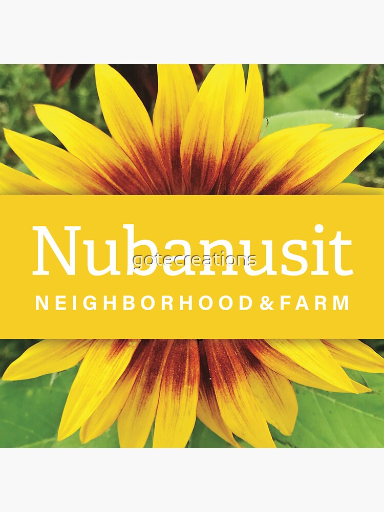 "NN&F Logo with Flower" Sticker for Sale by gotecreations | Redbubble