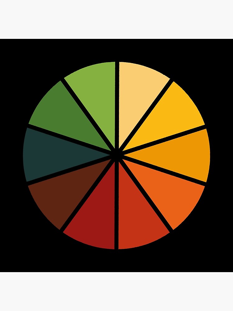 "Autumn leaves color wheel" Poster for Sale by PoeticGear | Redbubble