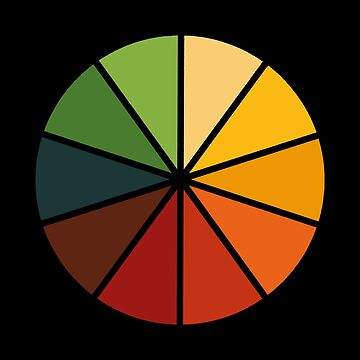 "Autumn leaves color wheel" Sticker by PoeticGear | Redbubble