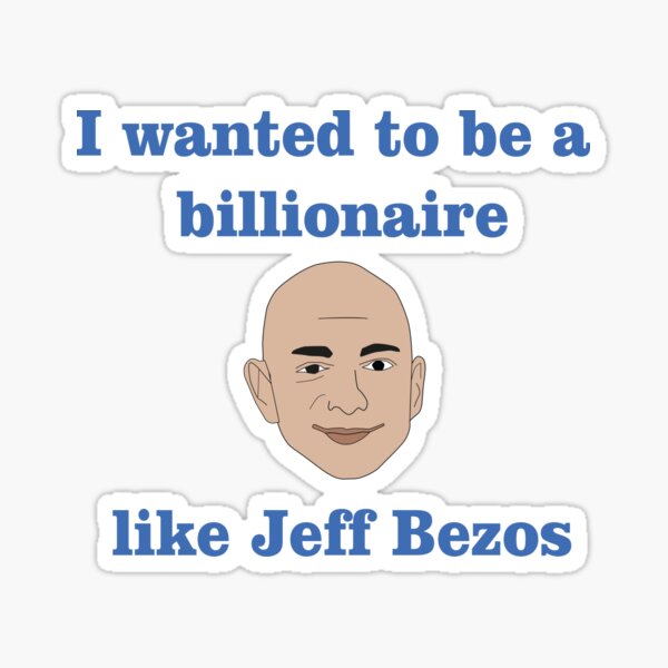 "Jeff Bezos" Sticker for Sale by Overtech | Redbubble