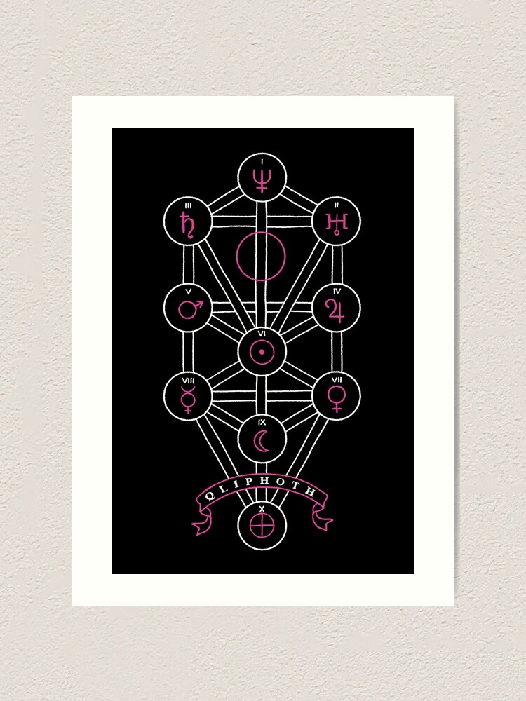 "Qliphoth minimal and pink design for poster and shirts" Art Print for ...
