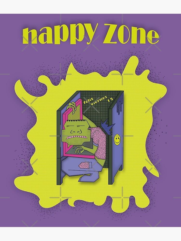 "happy zone" Poster for Sale by TefiLineSoftly | Redbubble