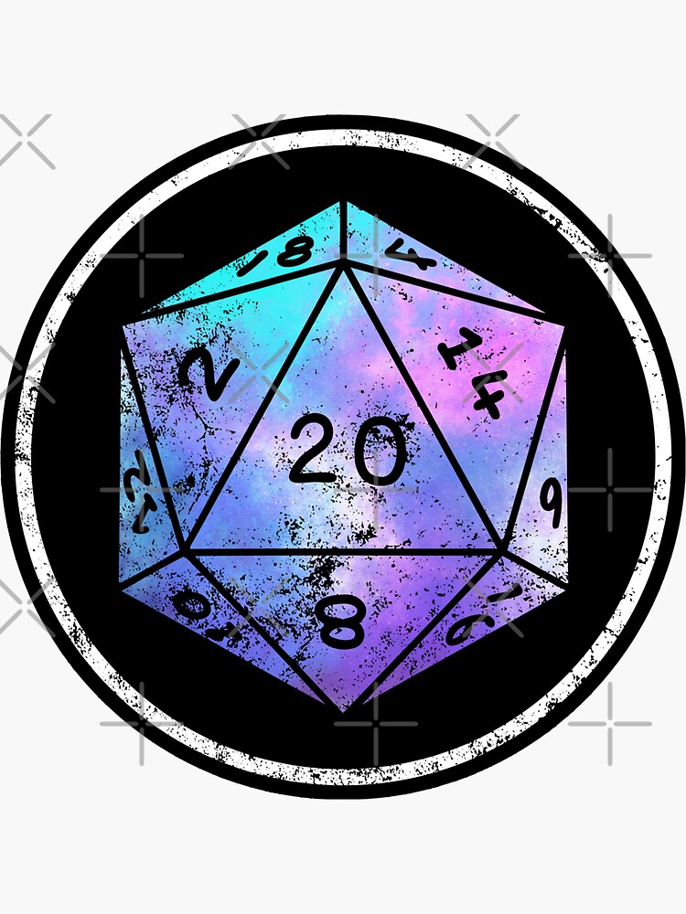 "D20" Sticker by ArteBE | Redbubble