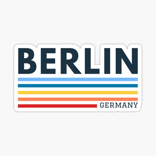 "Berlin Germany" Sticker for Sale by europelines | Redbubble