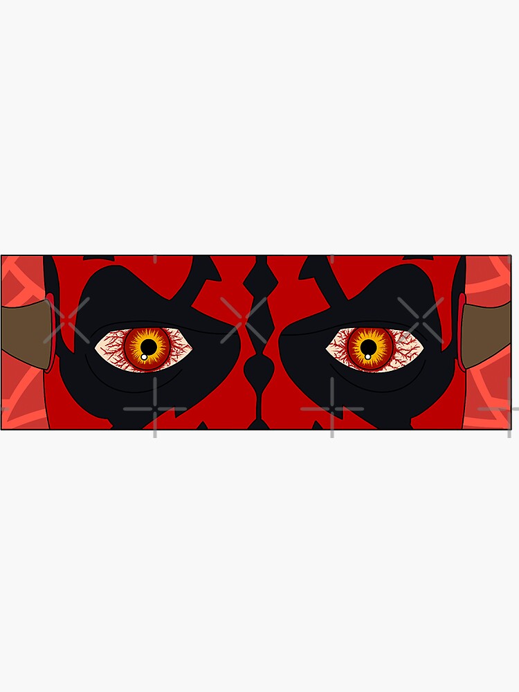 "the prisoner " Sticker for Sale by nerdfromnaboo | Redbubble