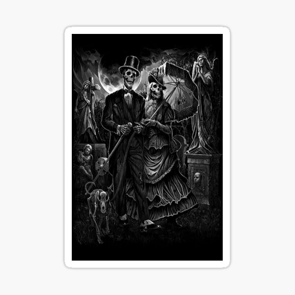 "Casal Caveiras" Sticker for Sale by RecantoMacumba | Redbubble