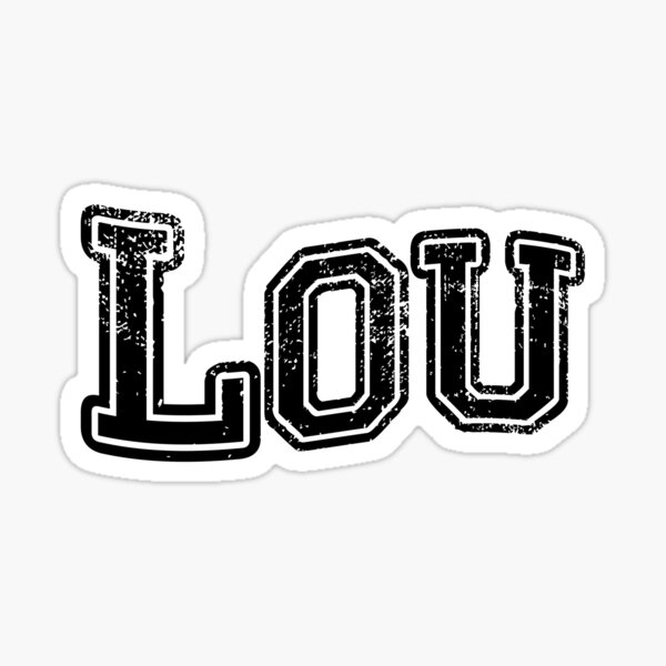 "name Lou" Sticker for Sale by memepuntocon | Redbubble