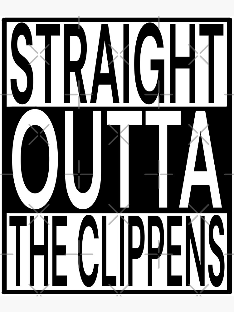 "Straight Outta The Clippens Linwood" Sticker for Sale by Braw-Merch ...