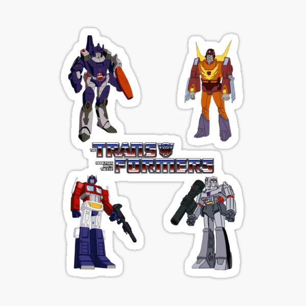 "Optimus Prime Megatron Rodimus Prime Galvatron Transformers" Sticker ...