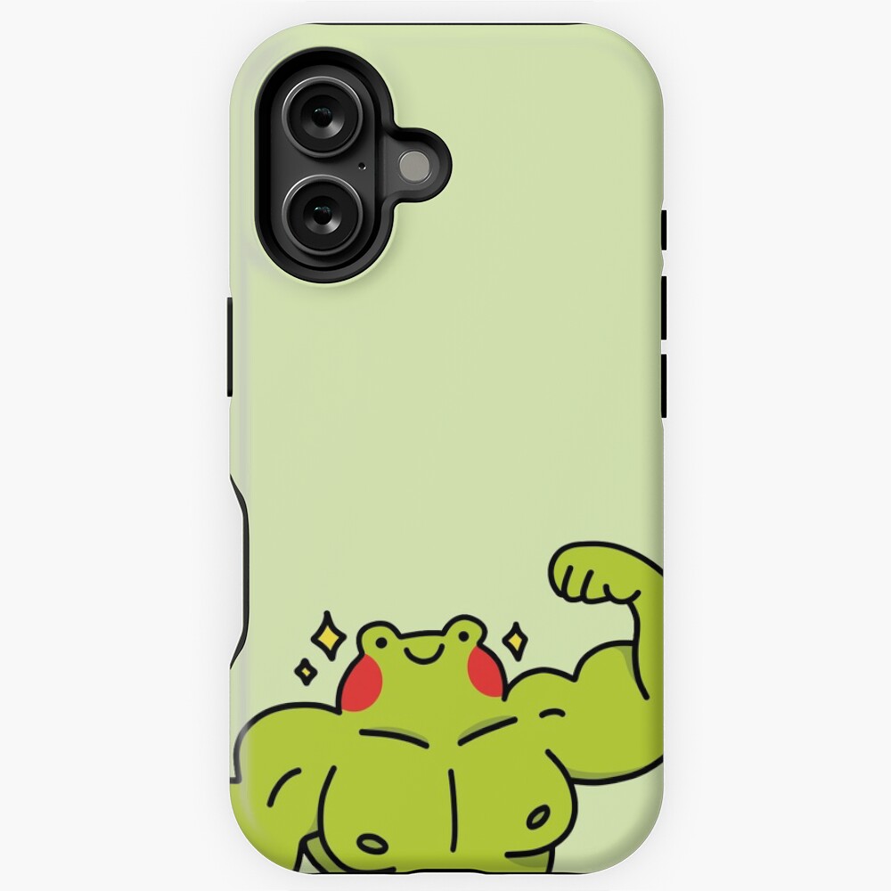 "Muscular frog" Sticker for Sale by Nikamii | Redbubble