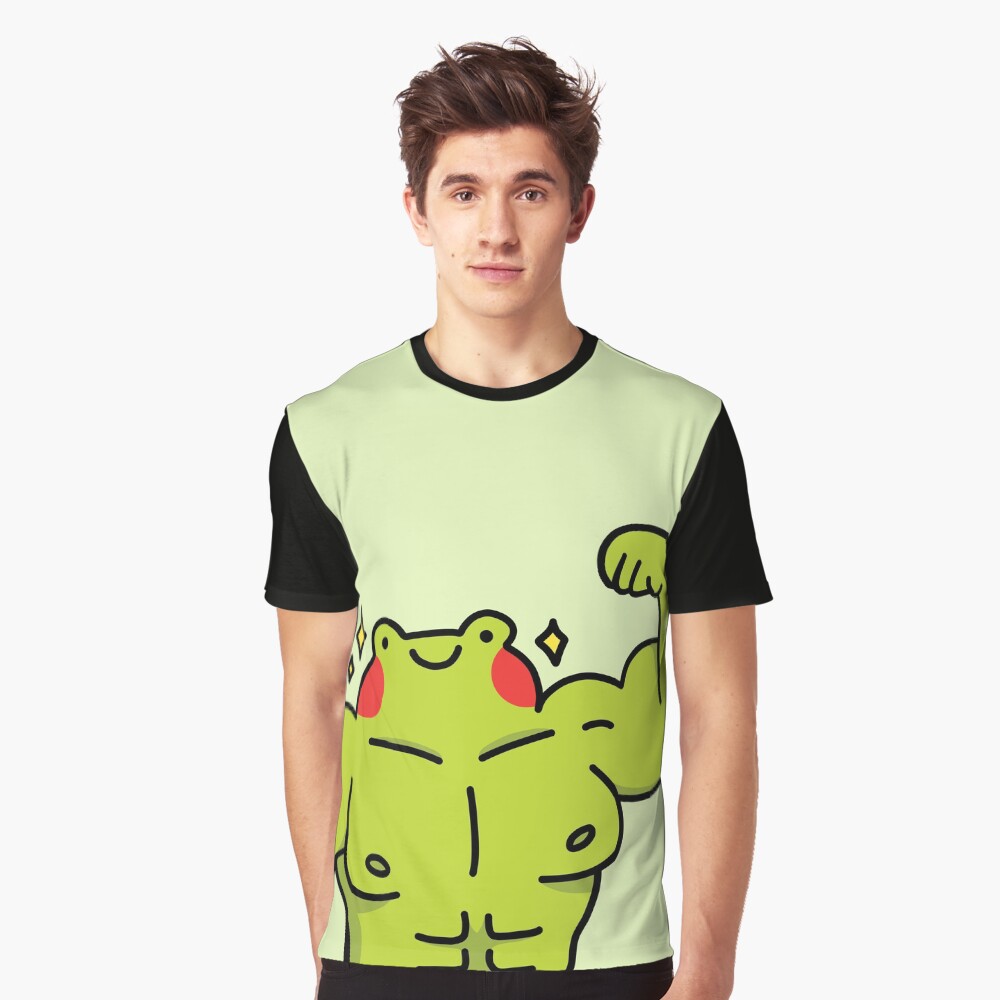 "Muscular frog" Sticker for Sale by Nikamii | Redbubble
