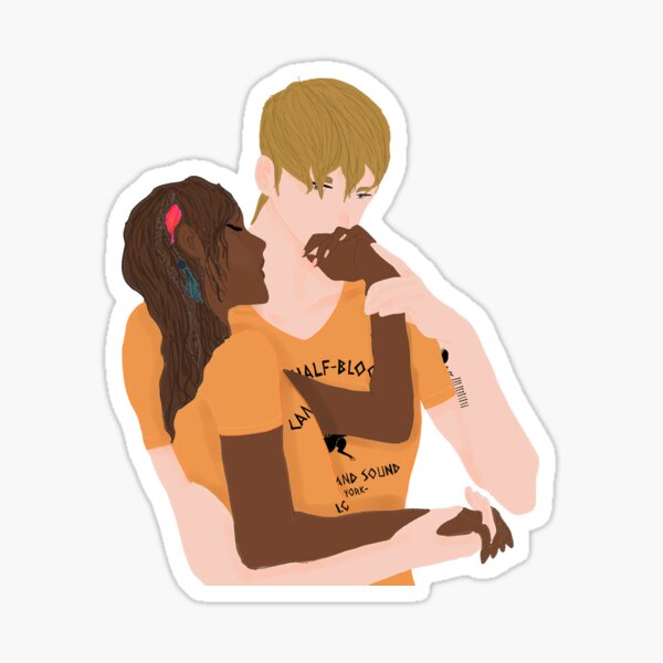 "Piper and Jason hug" Sticker for Sale by TriceBooks | Redbubble