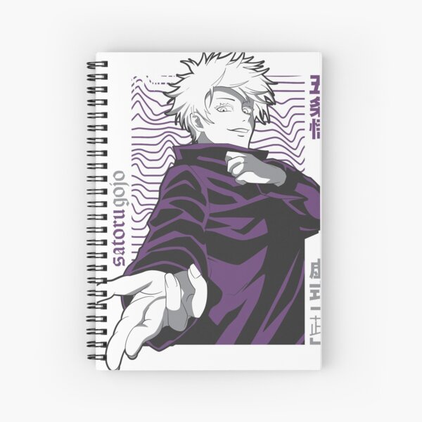 "Jujutsu Kaisen - Satoru Gojo" Spiral Notebook by E1even1nk | Redbubble