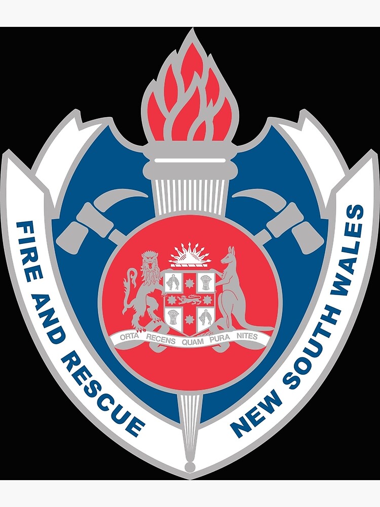 "NSW NEW SOUTH WALES FIREFIGHTER" Poster for Sale by Tetewdua | Redbubble