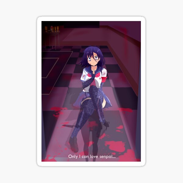 "Oka Ruto - Yandere Simulator" Sticker for Sale by Saberbliss | Redbubble