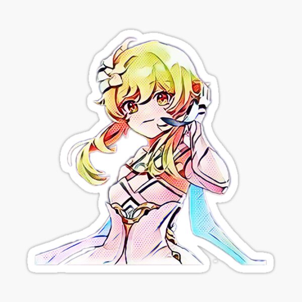 "Lumine - Genshin Impact" Sticker for Sale by designhamza | Redbubble