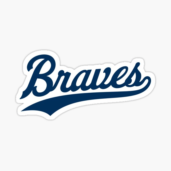 "Braves Vintage" Sticker for Sale by pressnarci | Redbubble